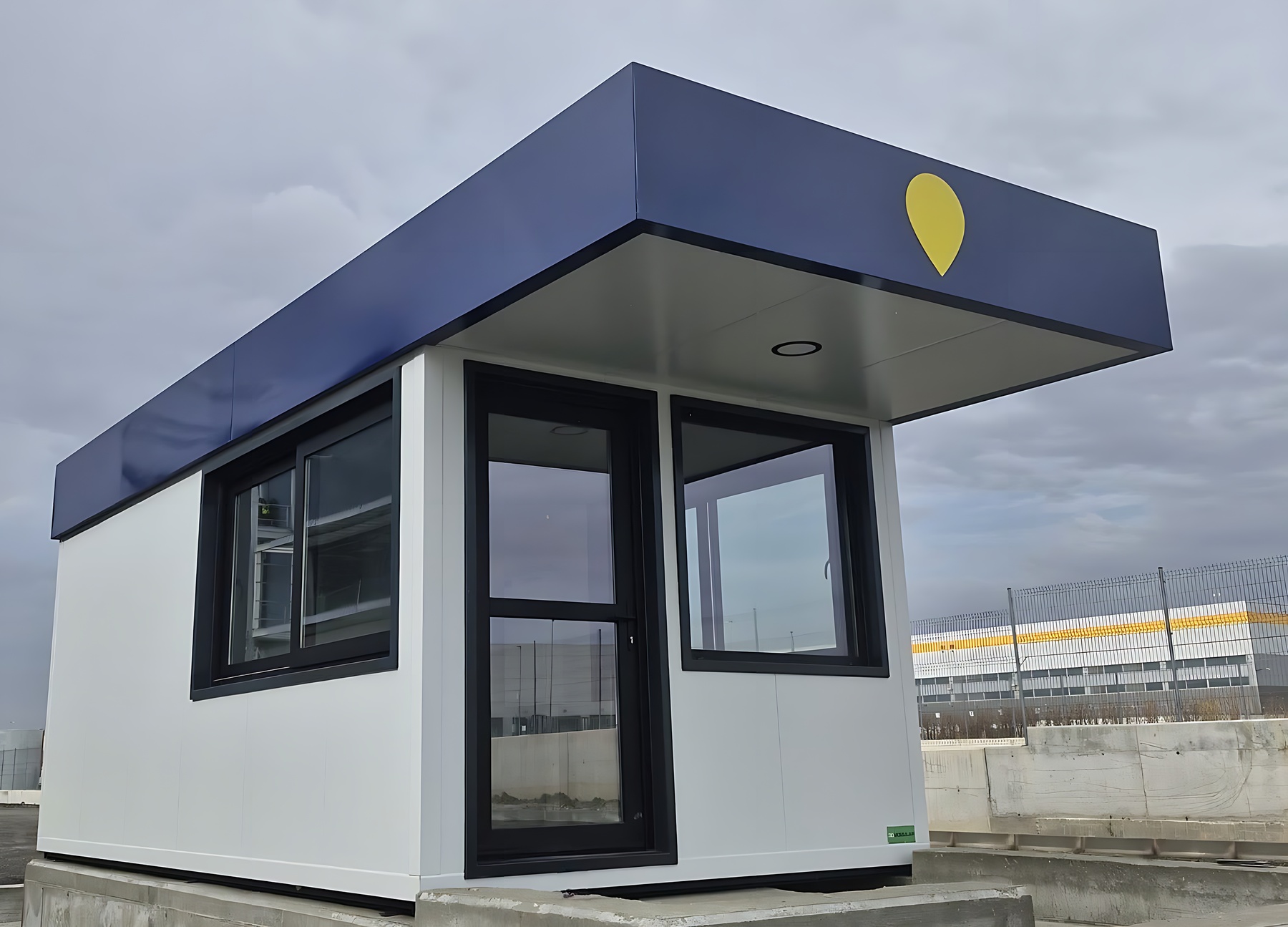 Garitas de seguridad modulares: control de accesos y vigilancia · 3DModular